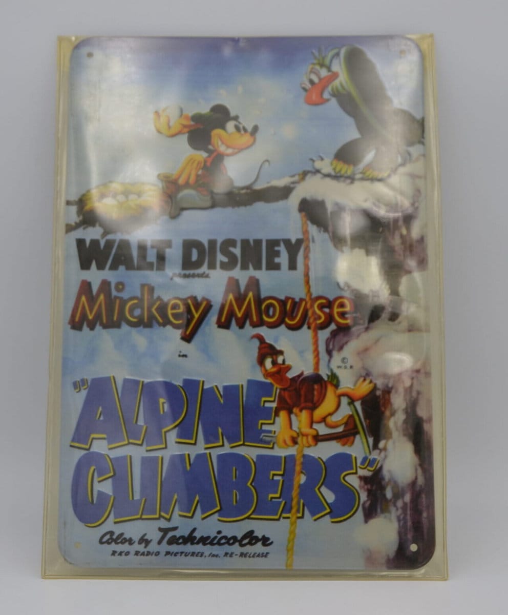 TARGA IN LATTA " WALT DISNEY PRESENTS MIKEY MOUSE IN - ALPINE CLIMBERS ...