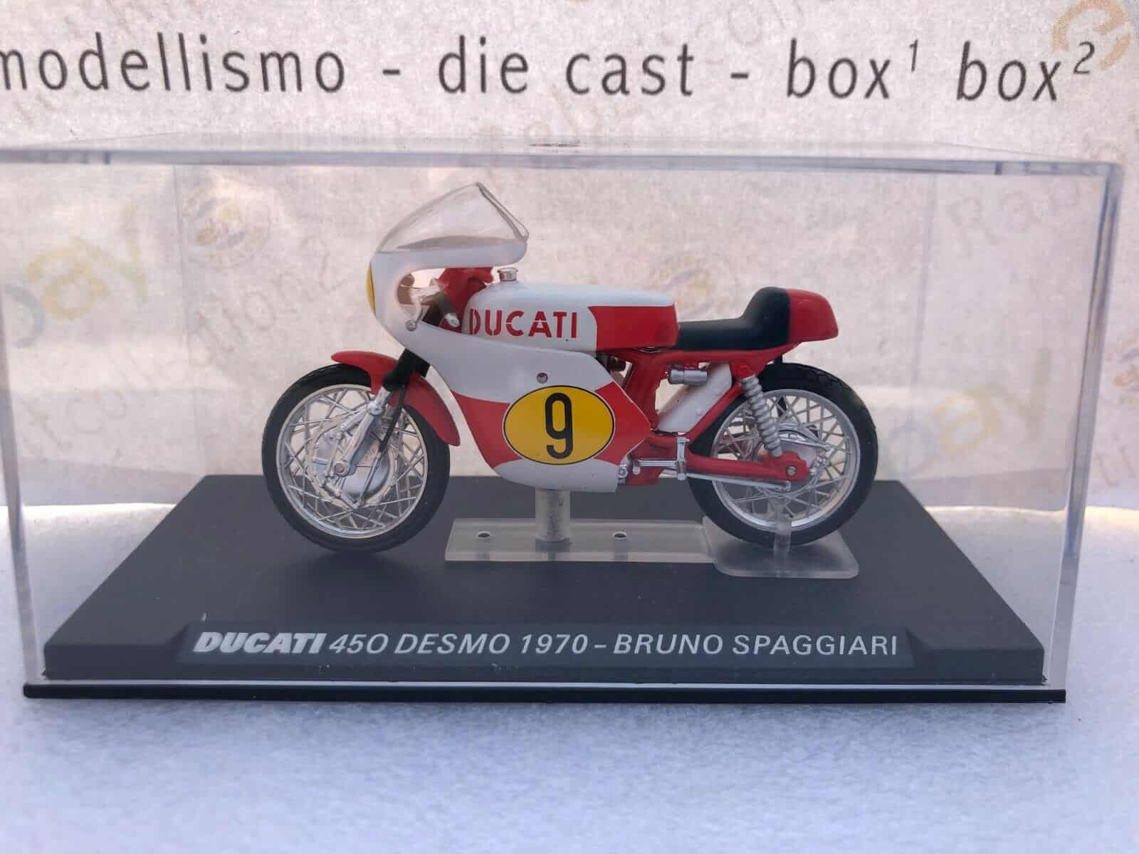 DIE CAST MOTO " DUCATI 450 DESMO 1970 BRUNO SPAGGIARI " PASSIONE DUCATI ...